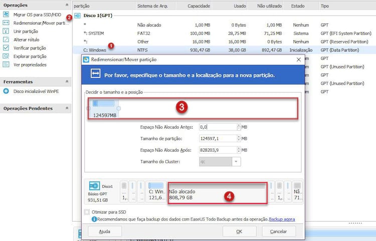 Como particionar o HD sem formatar o PC e sem programas