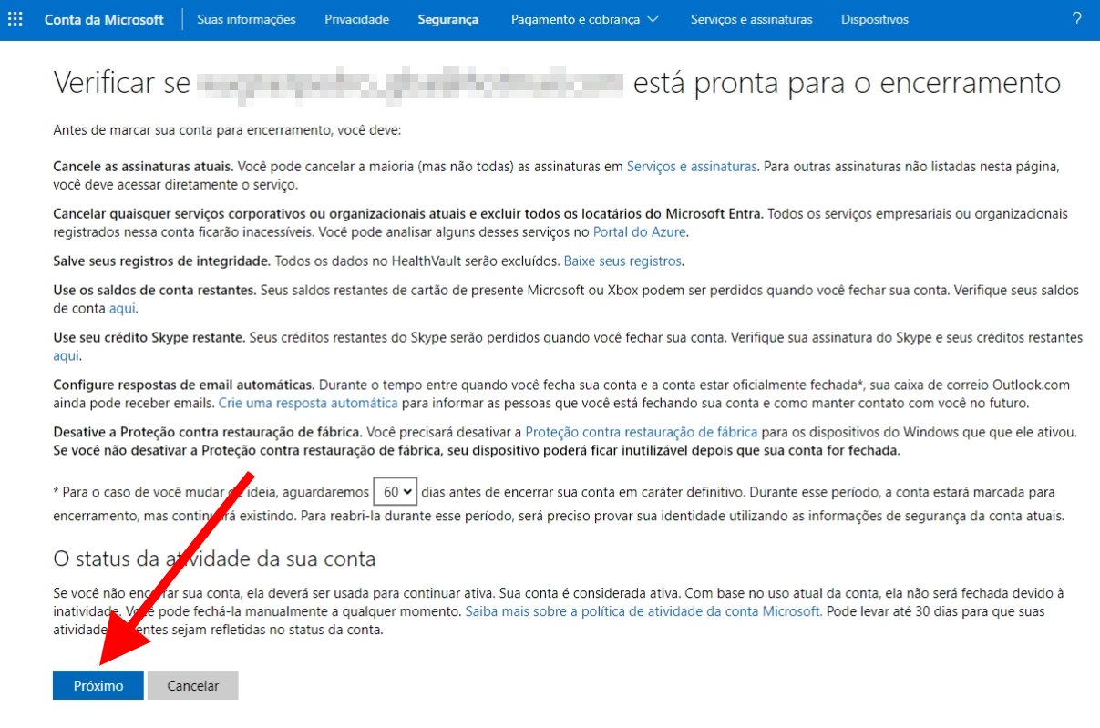 Como excluir uma conta de e-mail do Outlook