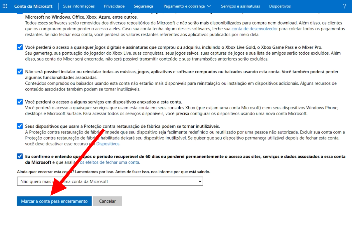 Como excluir uma conta de e-mail do Outlook