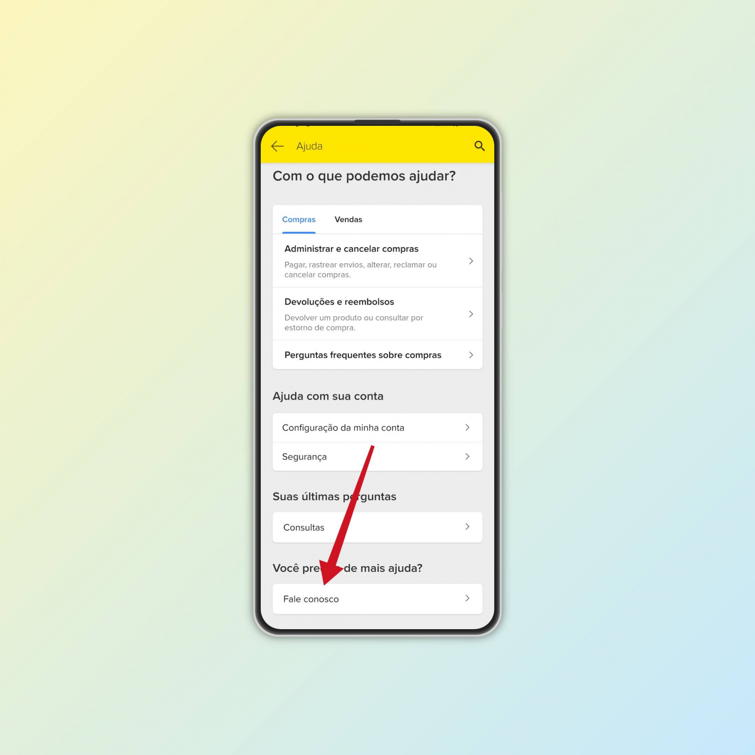 Como entrar em contato com o suporte do Mercado Livre