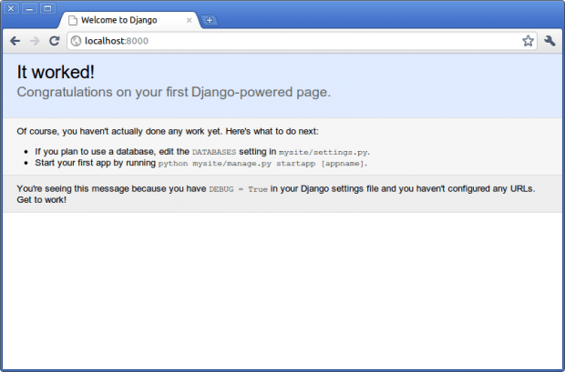 Django: Passos iniciais