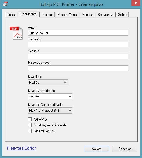 Como criar um PDF de qualquer programa?