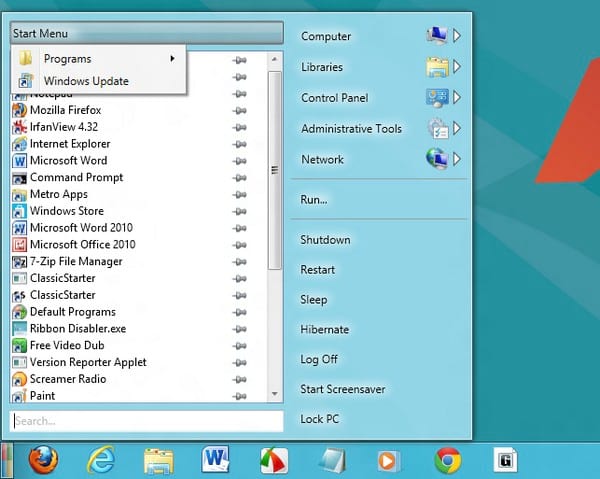 Windows 8: Recuperando o menu “Iniciar”
