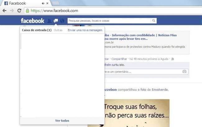 Como enviar mensagens privadas no Facebook?