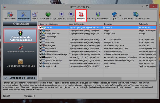 Como usar o Revo Uninstaller