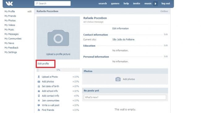 Saiba como criar uma conta no VKontakte, o VK