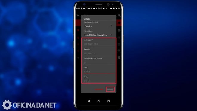 Como configurar o DNS no Android?