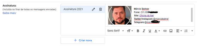 Como criar uma assinatura em HTML para email