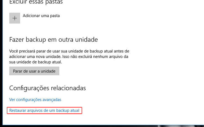 Como fazer backup de dados no Windows 10?