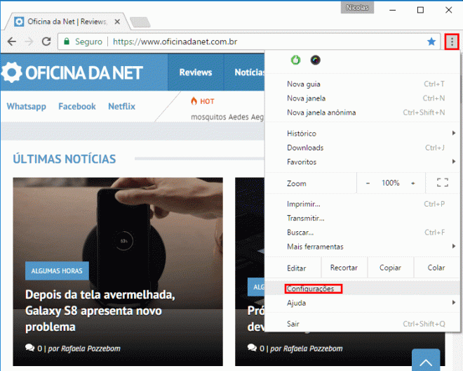 Como limpar o cache do navegador?