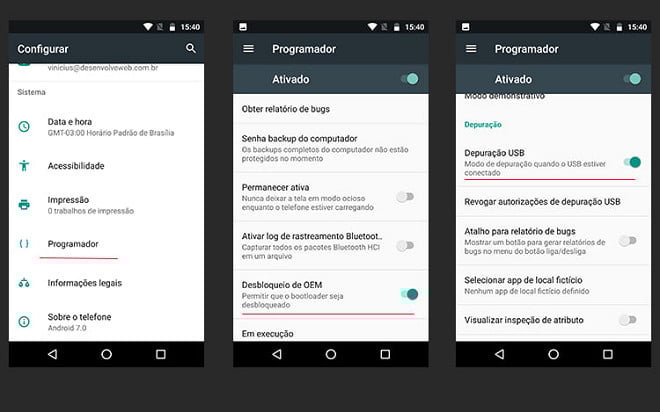 Como desbloquear o bootloader em aparelhos Motorola