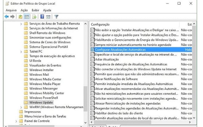 Como desativar as atualizações automáticas do Windows 10