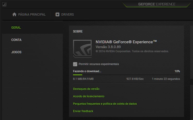 Atualização do GeForce experiencie traz gravação de áudio em canais ...