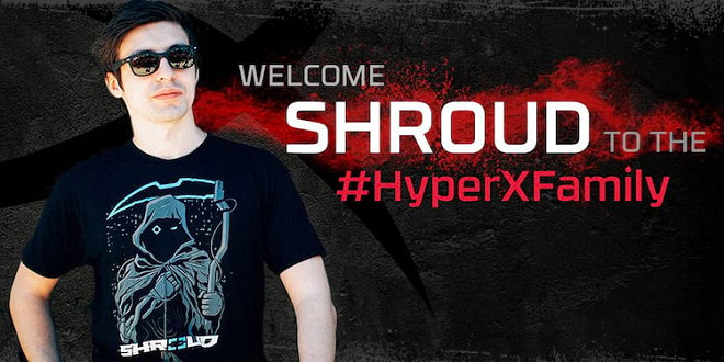 Shroud é o novo embaixador da HyperX