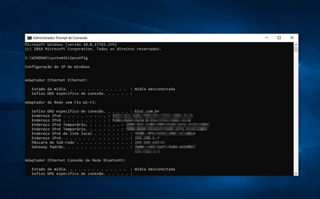 Como e quando usar o ipconfig no Windows