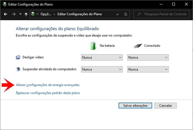 Como recalibrar a bateria no seu notebook Windows 10
