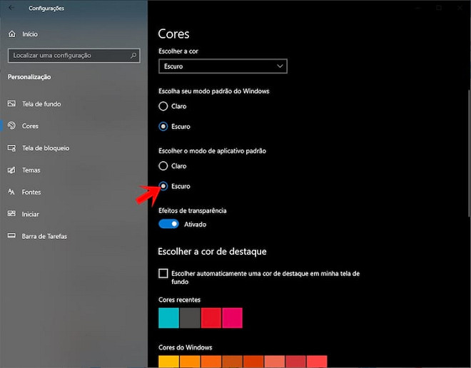 Como ativar o modo escuro no Google Chrome