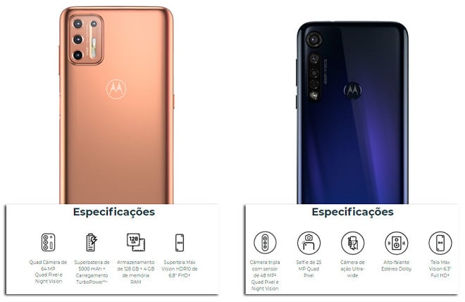 Comparativo Moto G9 Plus vs Moto G8 Plus: O que muda?