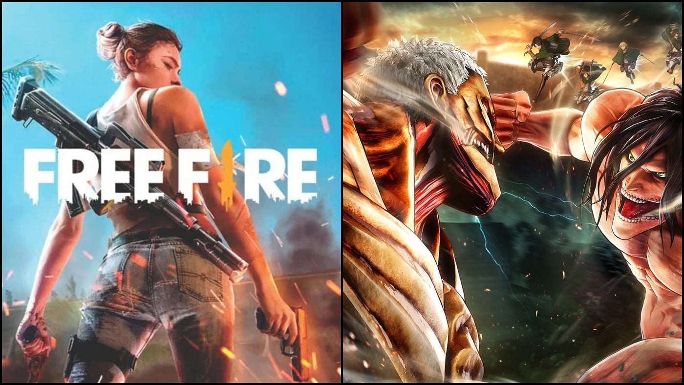 Os Titãs estão chegando: Garena anuncia crossover de Free Fire e Attack ...