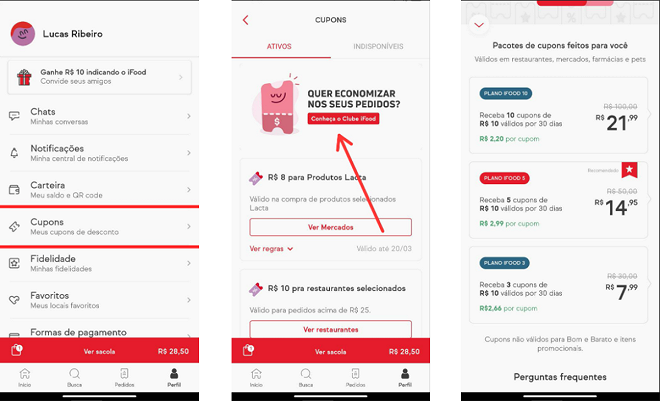 iFood: conheça o clube de cupons e tenha até 80% de desconto nos pedidos