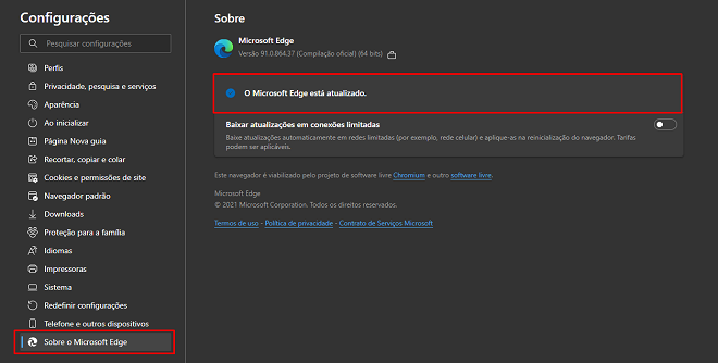 Microsoft lança Edge 91 com melhorias gerais e novidades