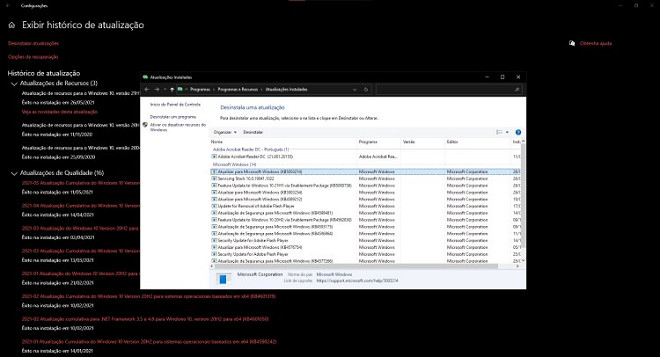 Atualização KB5003214 do Windows 10 trouxe problemas para alguns. Veja ...