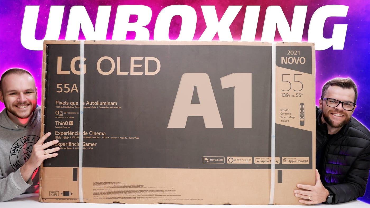 UNBOXING LG A1: Smart TV OLED mais barata do Brasil. Olha essa imagem!