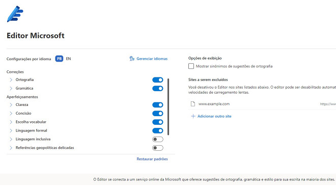Microsoft Editor está disponível no Outlook agora em todas as plataformas