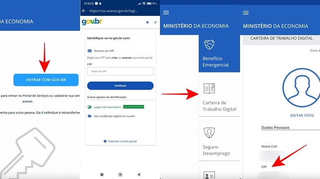 Como consultar o número da Carteira de Trabalho Digital?