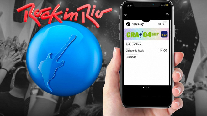 Como baixar ou transferir o ingresso digital do Rock in Rio?
