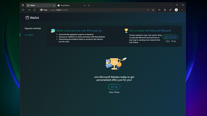 Microsoft Edge ganha recurso "Wallet" no Windows 10 e 11