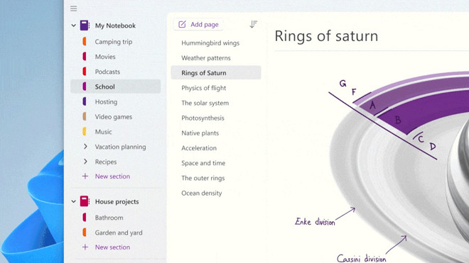 Novo OneNote do Windows terá guias verticais do "OneNote for Windows 10"