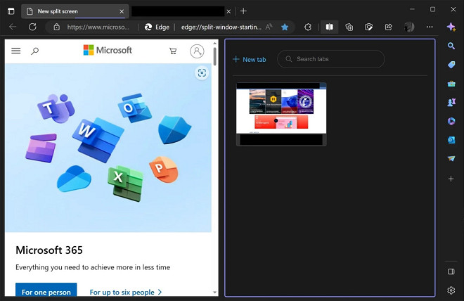 Microsoft Edge está recebendo o modo de tela dividida; veja como usar