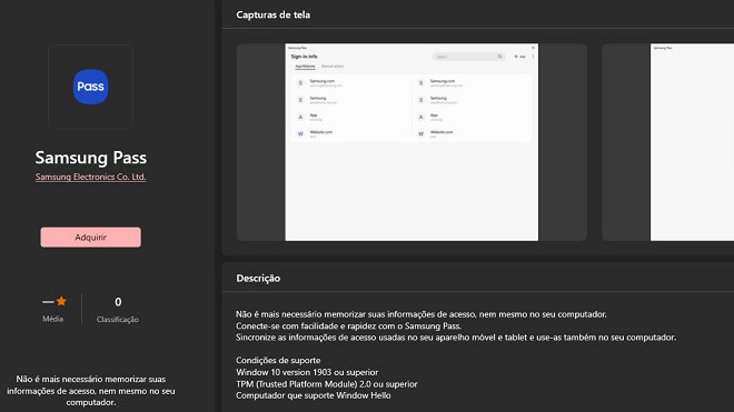 Samsung Pass agora está disponível no Windows 10 e 11