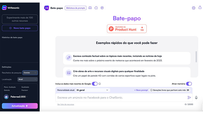 O que é o Chatsonic? Como ele funciona? Conheça o rival do ChatGPT