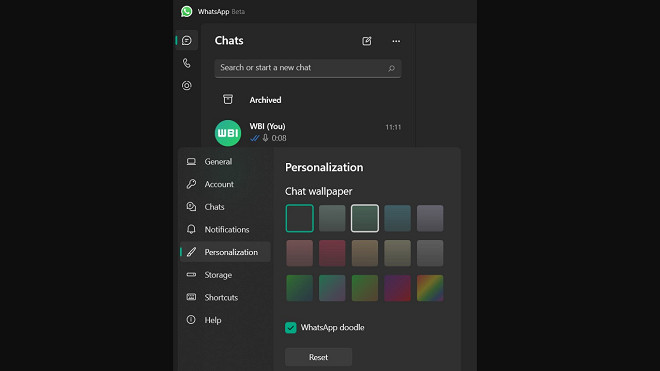 WhatsApp para Windows ganha personalização de Wallpaper