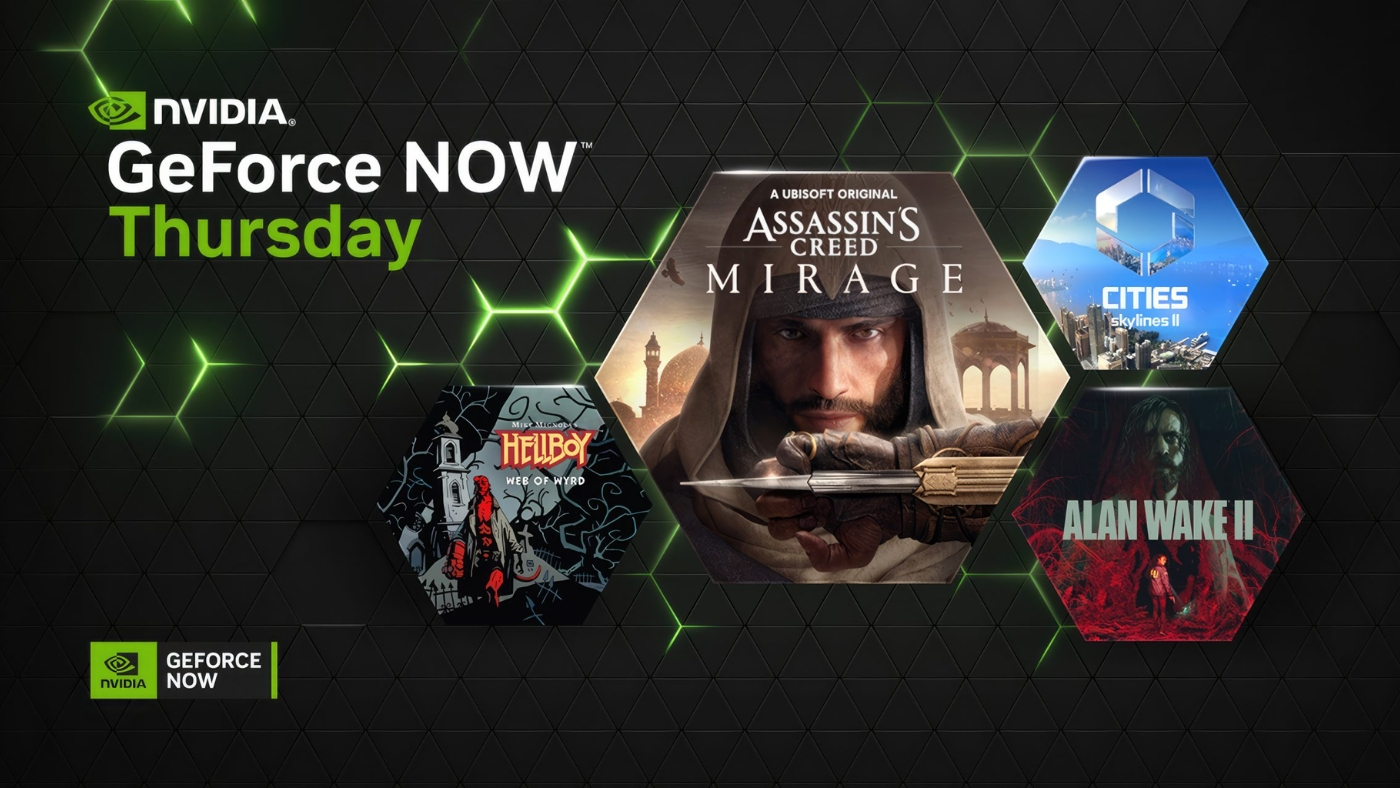NVIDIA anuncia mais de 60 jogos para GeForce NOW, incluindo Assassins Creed Mirage e Forza ...