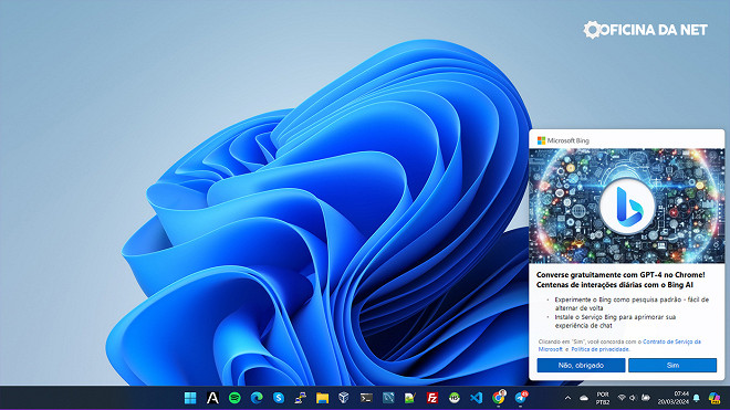 Apareceu esse POP-UP no seu Windows? Microsoft quer que você use BING ...