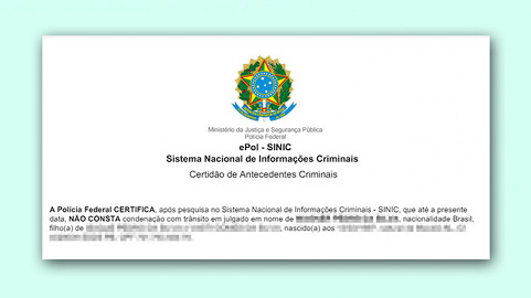 Como emitir certidão de antecedentes criminais - Oficina da Net