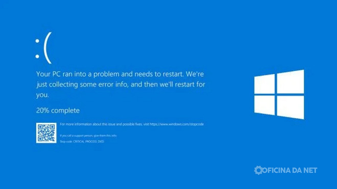 Tela azul da morte do Windows agora vai ser preta
