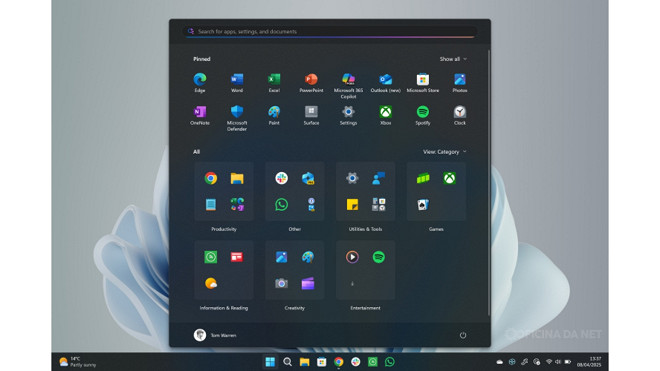 Windows 11 ganha novo Menu Iniciar com integração do celular