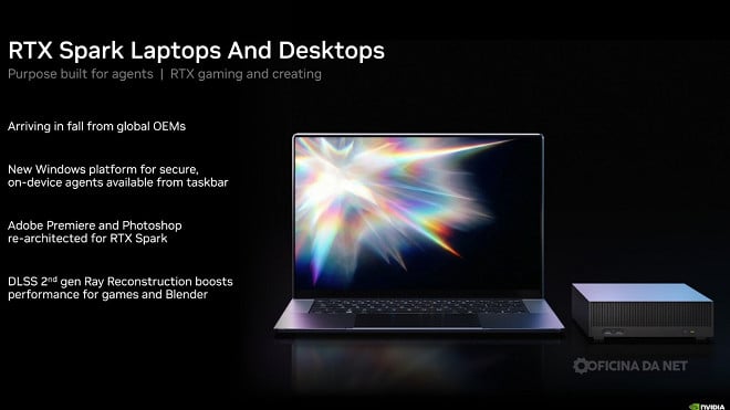 NVIDIA lança RTX Spark, um superchip poderoso com foco em CPU, GPU e IA