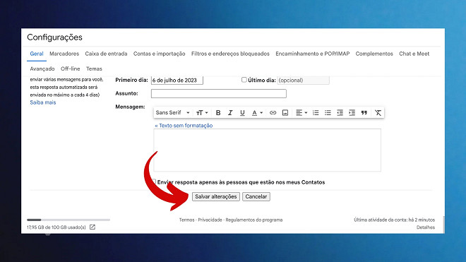 Como colocar assinatura no Gmail?