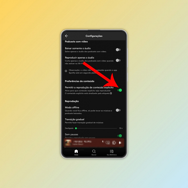 Como desativar conteúdo explícito no Spotify