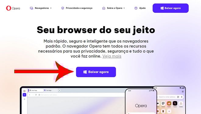 Como baixar e instalar o Opera no seu computador