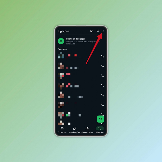 Como excluir o histórico de chamadas do WhatsApp
