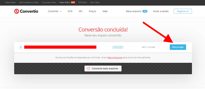 Como converter um arquivo de áudio em MP3 sem baixar nada